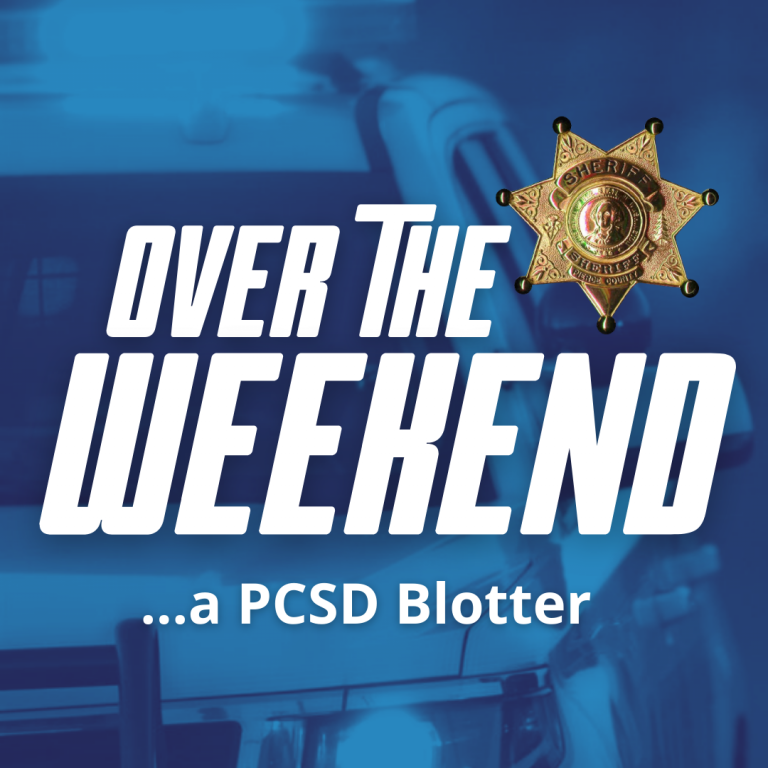 Over the weekend… - Pierce County Sheriff's Office Blotter
