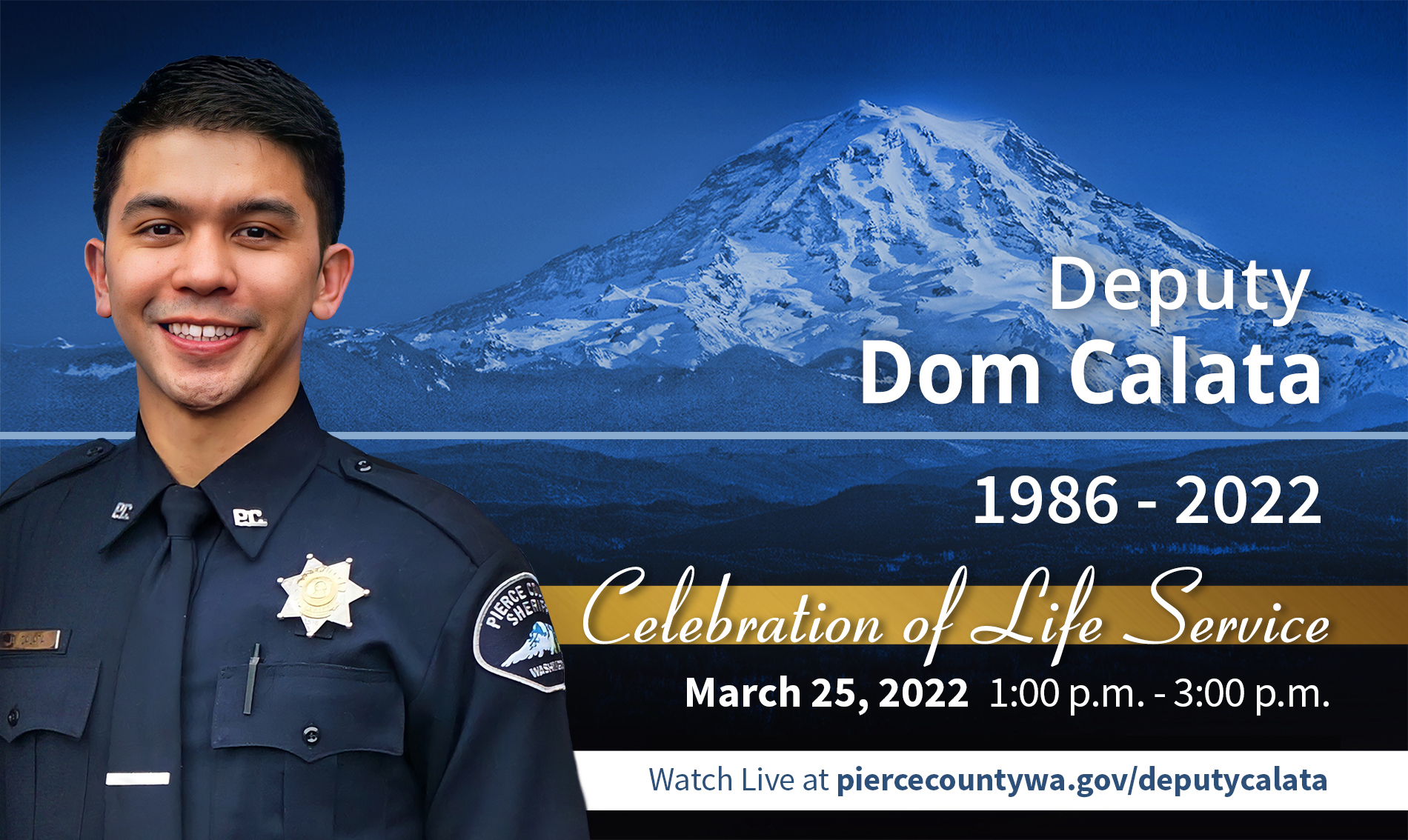 Public encouraged to stream Deputy Calata’s Celebration of Life online ...