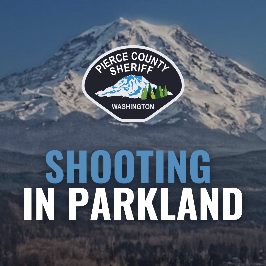 Shooting At Gonyea Park - Pierce County Sheriff's Office Blotter